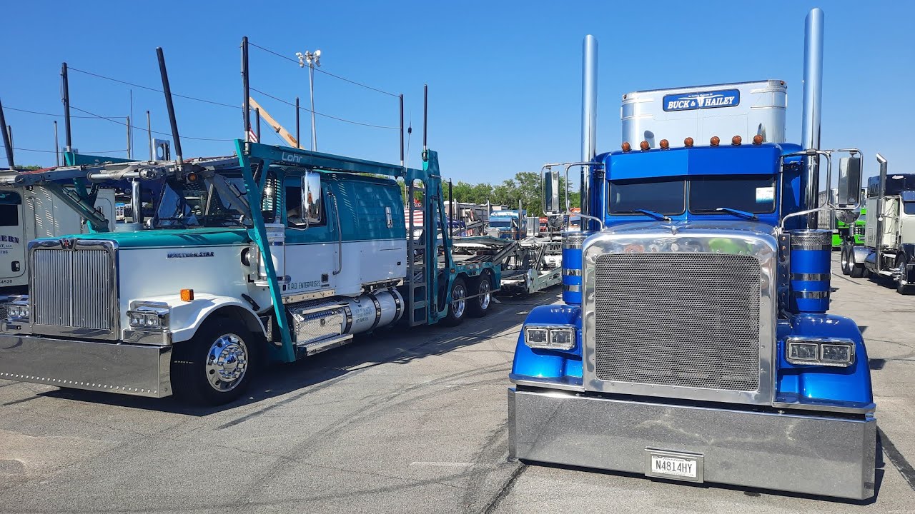 Large cars and guitars truck show - YouTube