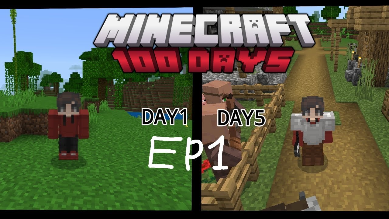 MINECRAFT 100 DAY มายคราฟ100วัน EP1 - YouTube