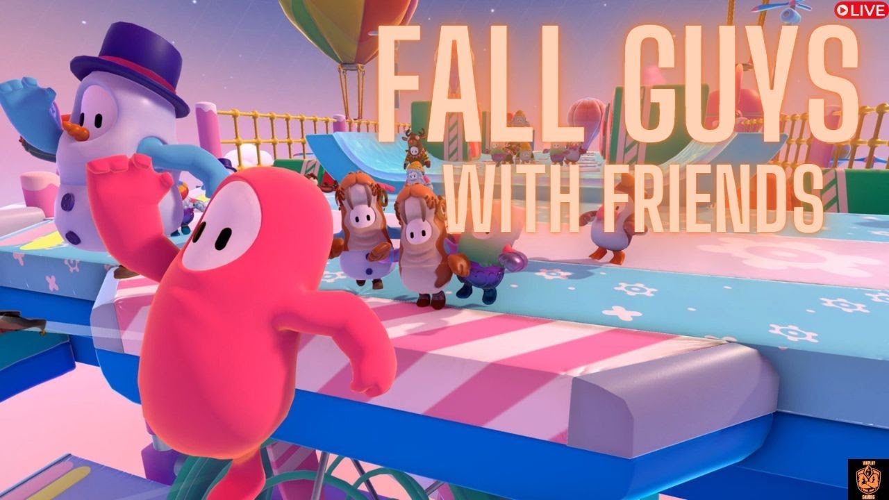 Fall Guys With Friends 🔴|| Live || - YouTube
