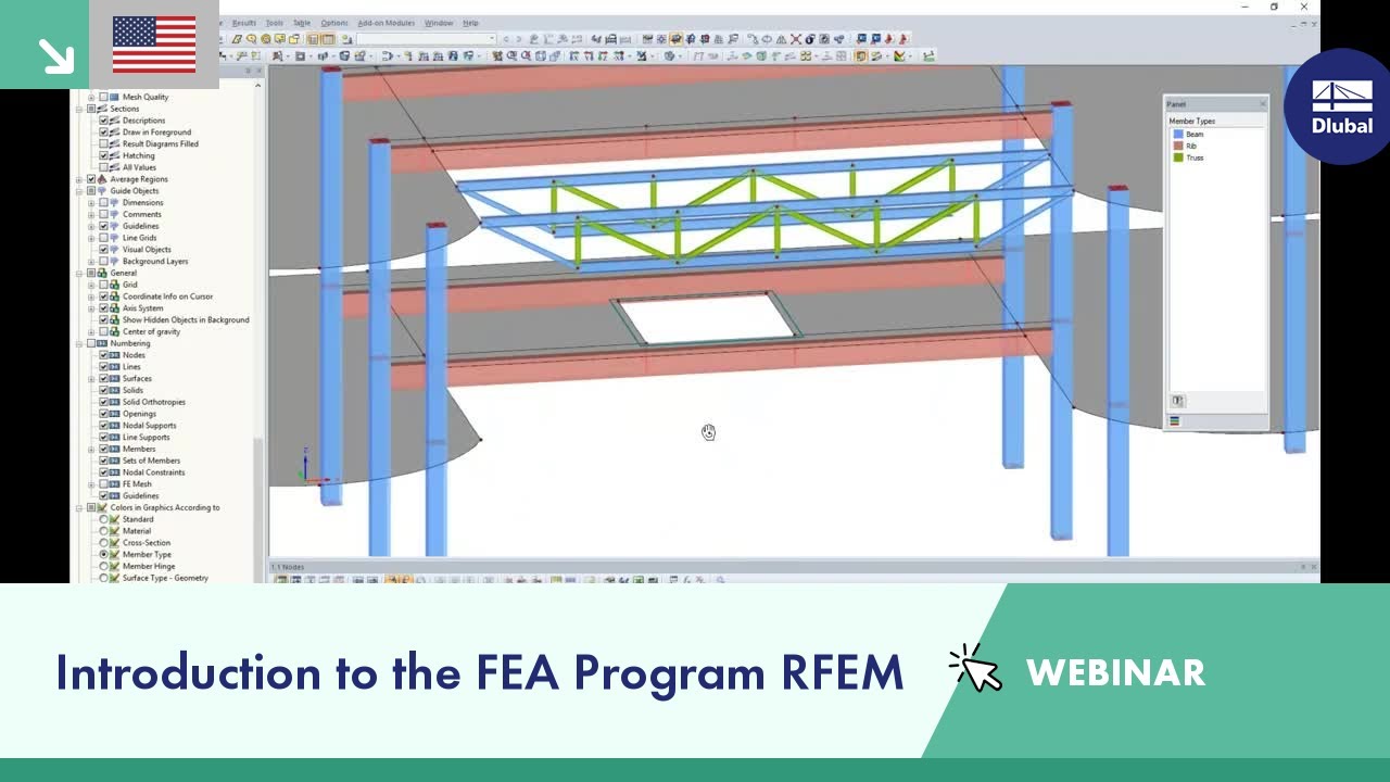 Webinar 1: Introduction to the FEA Program RFEM - YouTube