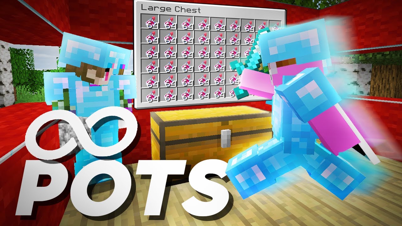 Minecraft HCF, with INFINITE POTS... - YouTube