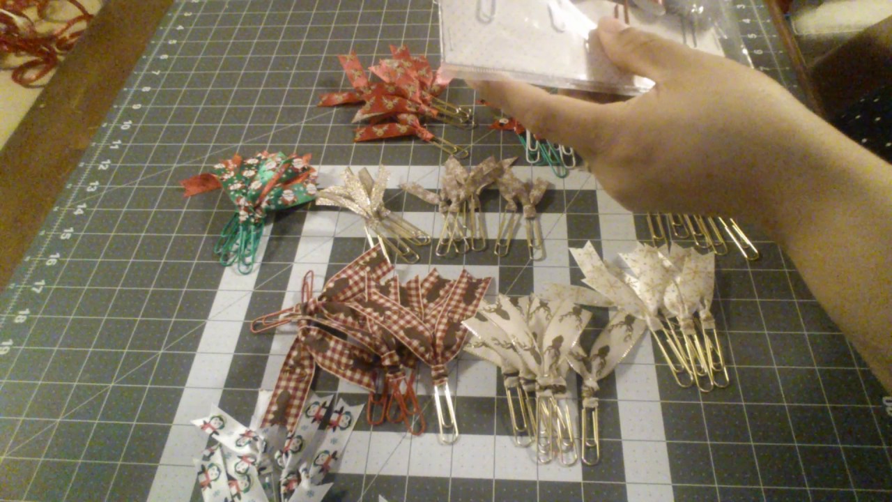 Christmas paper clips - YouTube