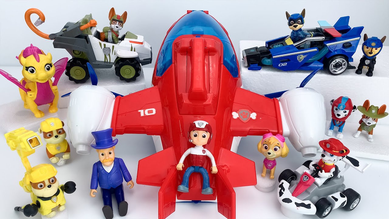 Unboxing Paw Patrol Toys Jet Command Center with Ryder, Skye, and Chase ...