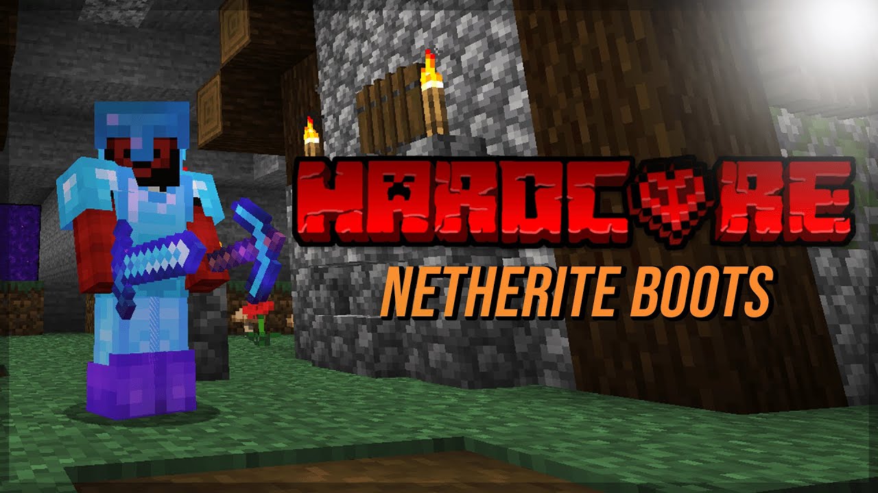 Minecraft Hardcore Netherite boots - YouTube