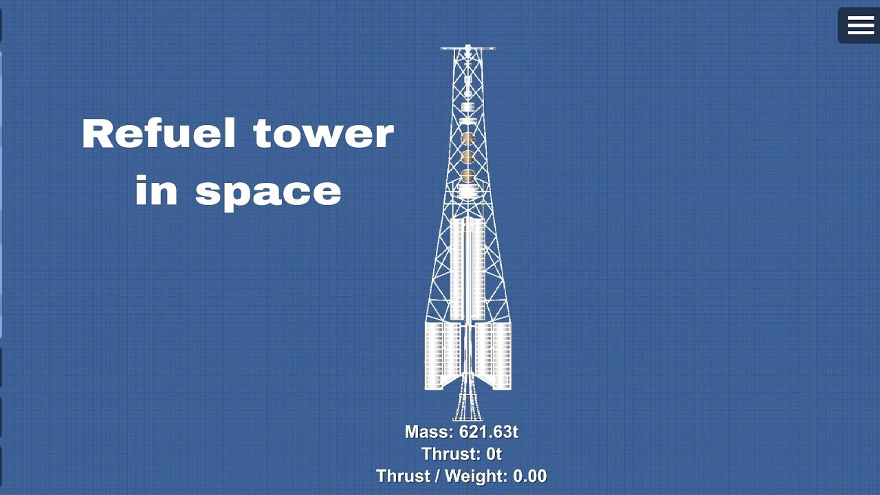 refuel tower in space sfs blueprint#viralvideo #sfs #space #tower - YouTube