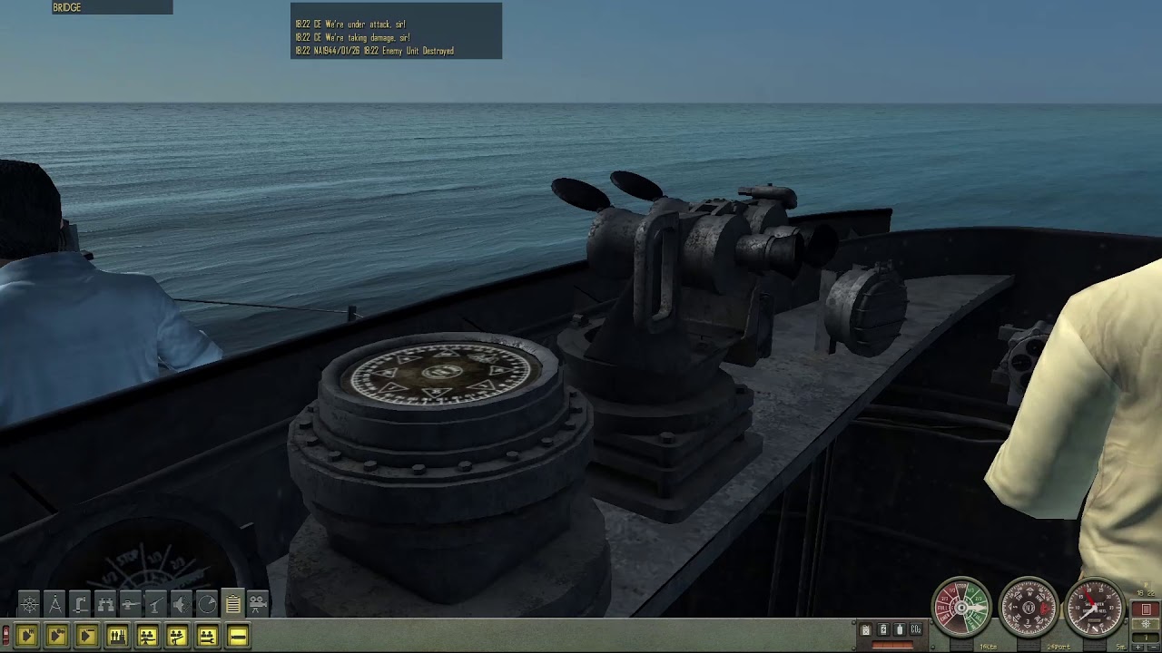 Silent Hunter 4 USS Picuda Almost Sunk By Destroyed Bomber - YouTube