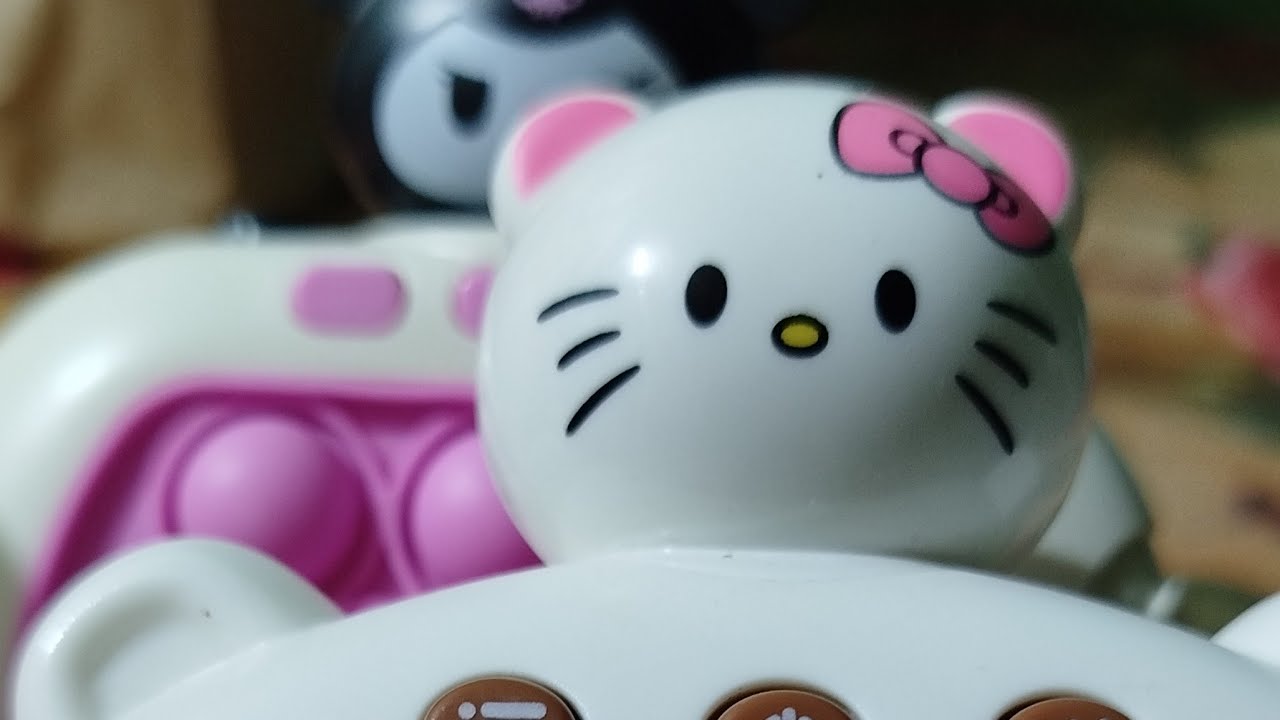 ASMR Hello Kitty Push Game Pop it Fidget Toy Satisfying - YouTube