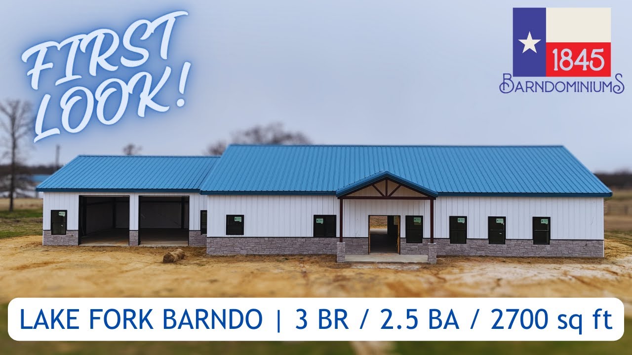 Lake Fork Barndominium Reveal: A 2,700 sq ft Dream Home from 1845 ...