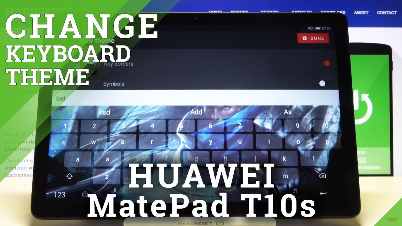 How to Create Own Keyboard Theme on HUAWEI MatePad T10s – Custom ...