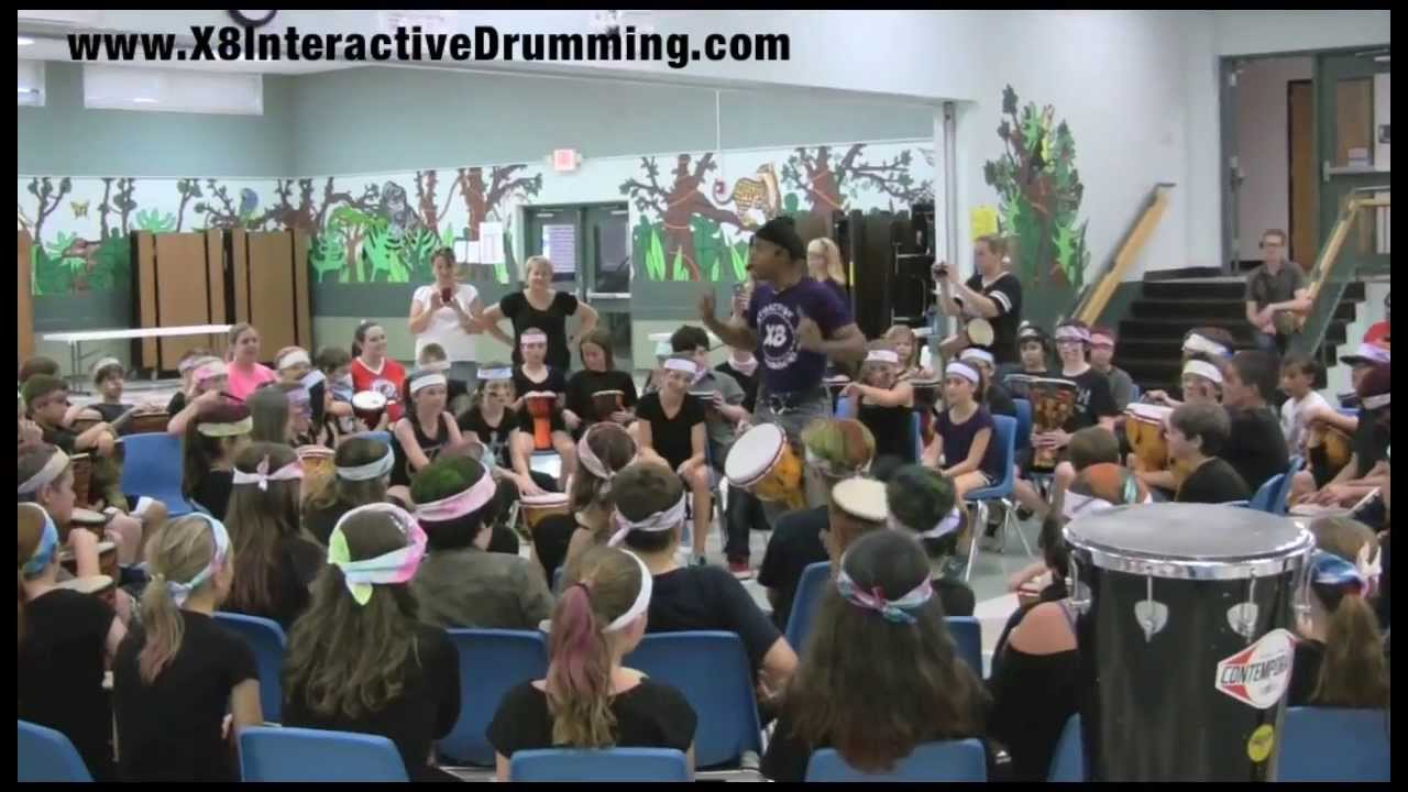 Powerful Elementary School Lock In Activity - DRUM CIRCLE - YouTube