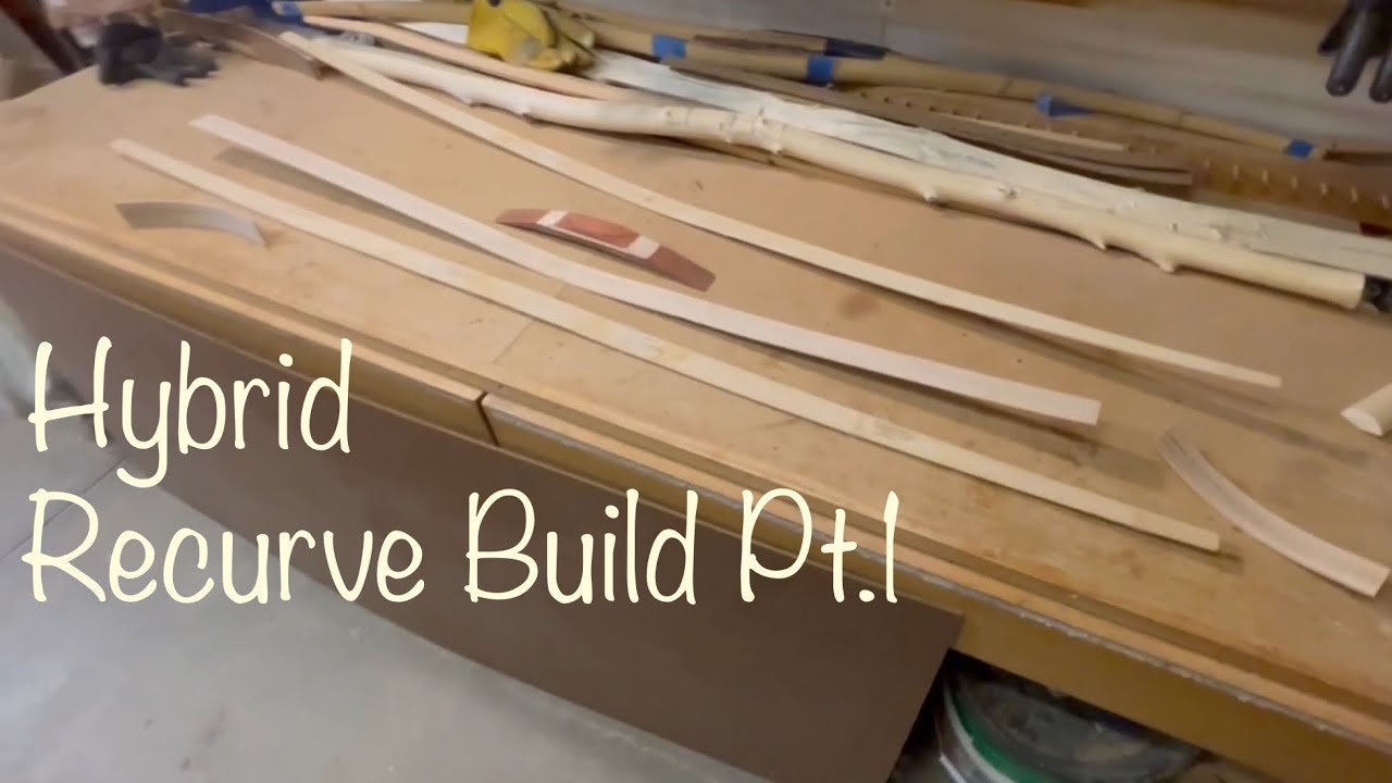 Asian inspired hybrid recurve bow Pt1 - YouTube