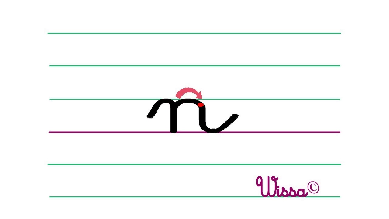 La lettre "n" en minuscule pour l'écriture. - YouTube