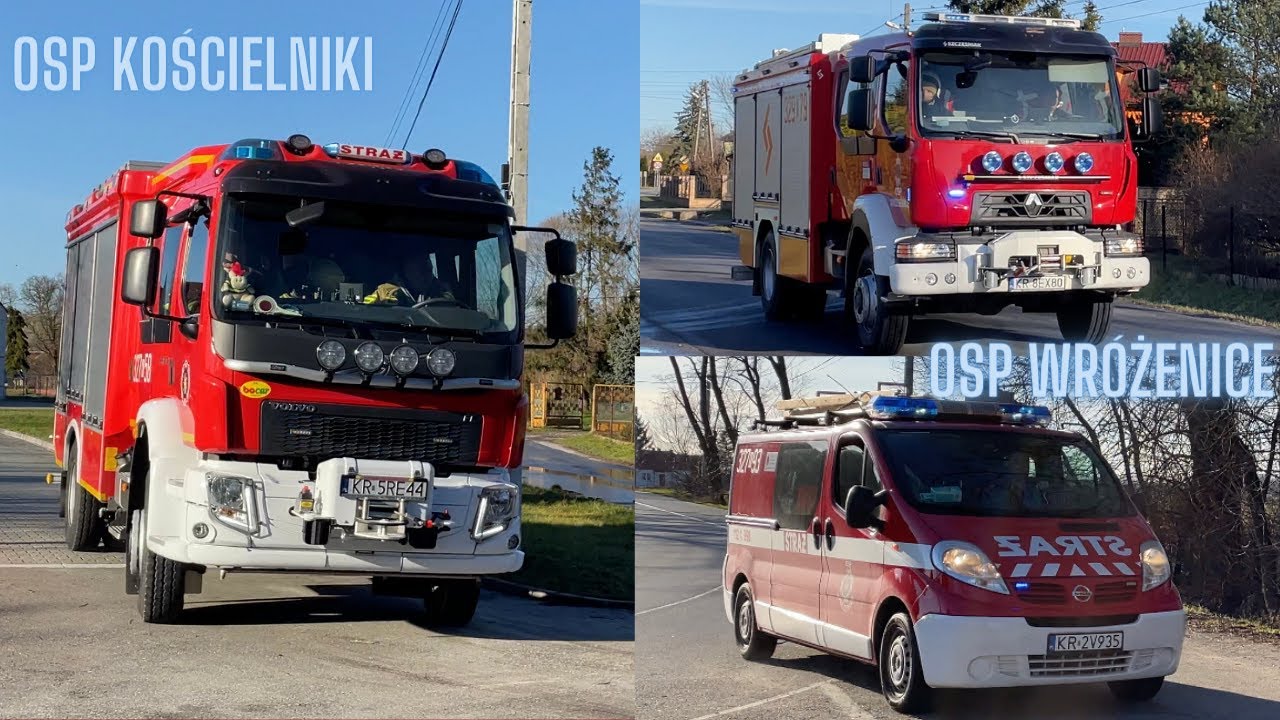 [Grover 1510] Wyjazd alarmowy OSP Kościelniki oraz przejazd alarmowy ...