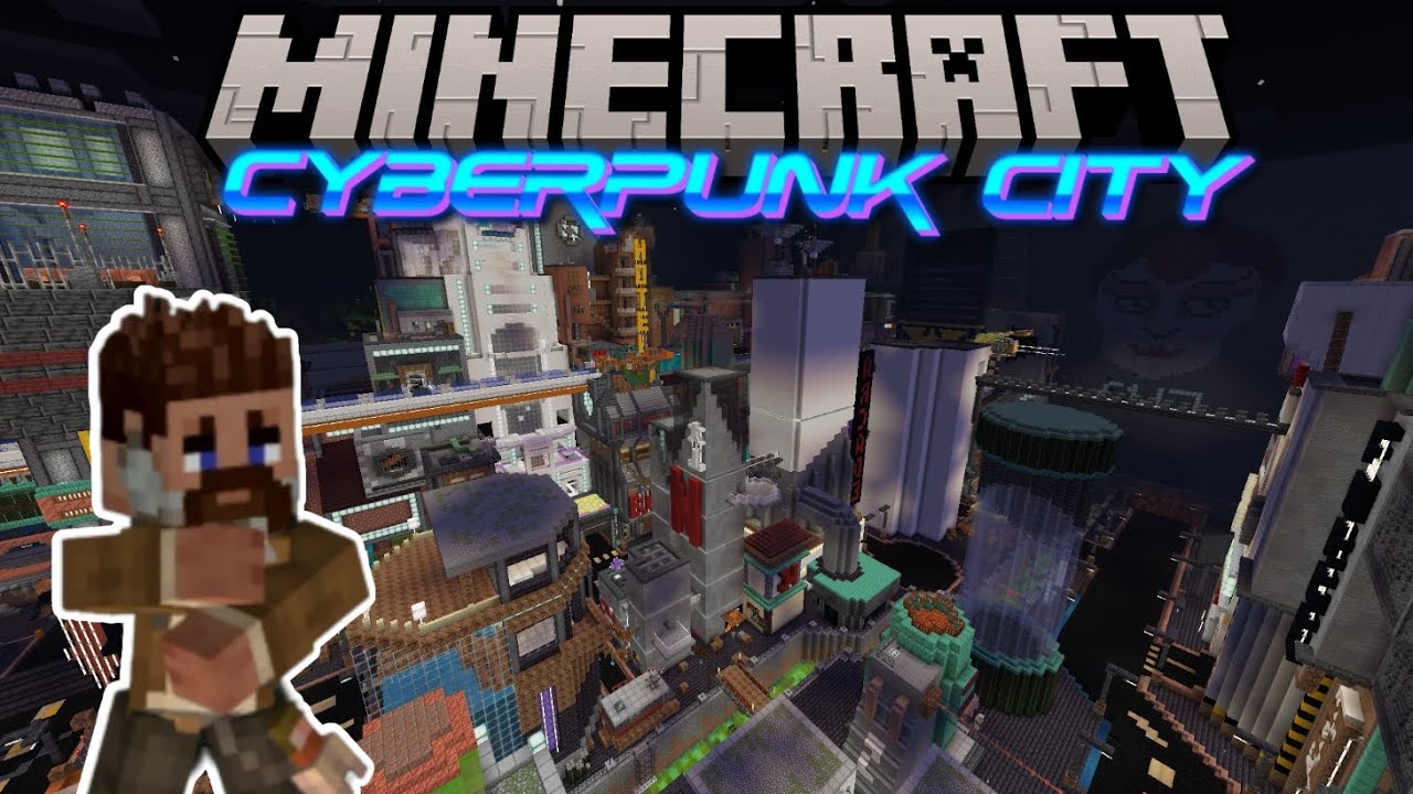 I Take You On A Cyberpunk City Tour: Minecraft 1.21. 5, Bedrock, MCPE ...
