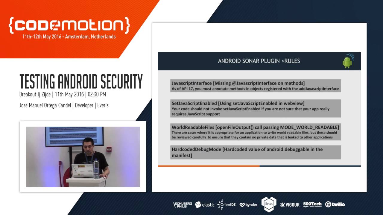 Jose Manuel Ortega Candel - Testing Android Security - YouTube