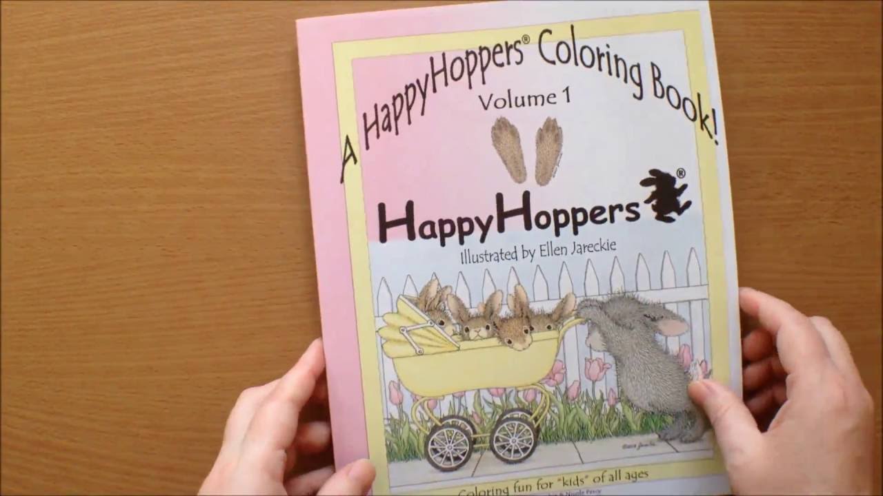 Happy Hoppers Coloring Book by Ellen Jareckie Colouring Book ...