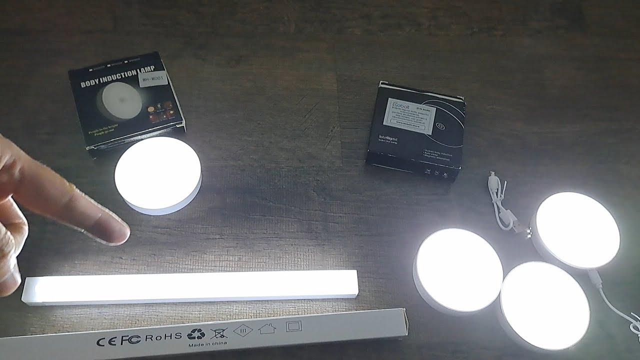 Unboxing Luz detector de movimiento - Body induction induction lamp ...