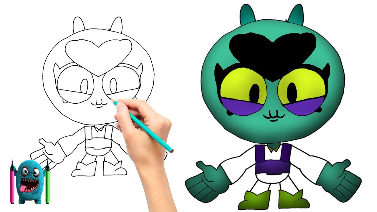 Eve Çizimi How to Draw Brawl Stars Flaying Brawler - YouTube
