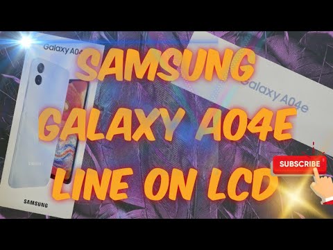 Samsung Galaxy A04e (SM-A042F) LINE ON LCD - YouTube