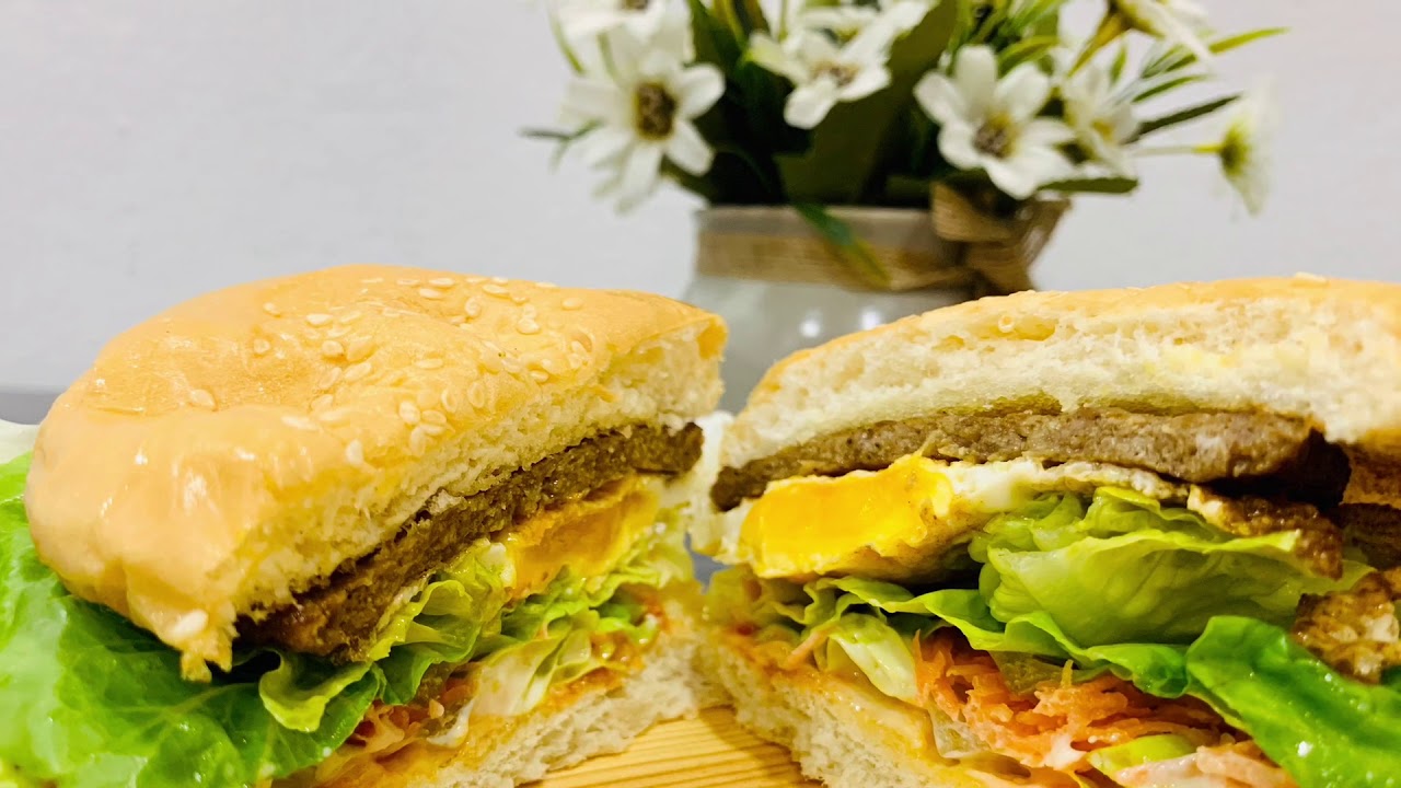 Burger Daging Mudah | Simple Beef Burger - YouTube