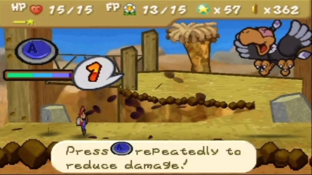 Paper Mario Optional Boss #1: Buzzar - YouTube