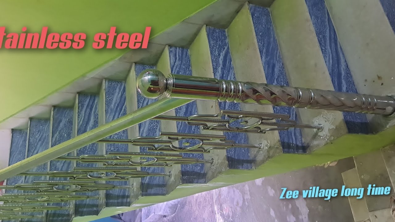 stainless steel full railing installation process | how to make ...