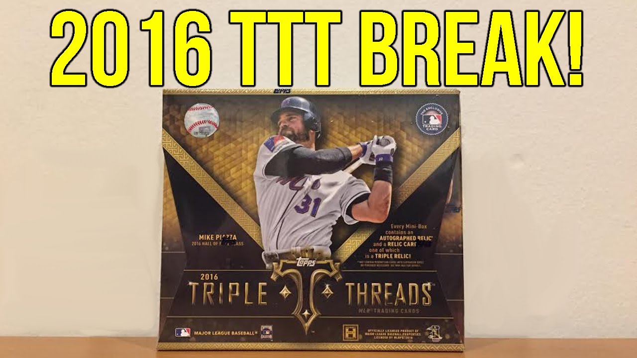 2016 Topps Triple Threads - 1 Box Break! My First 1/1! - YouTube