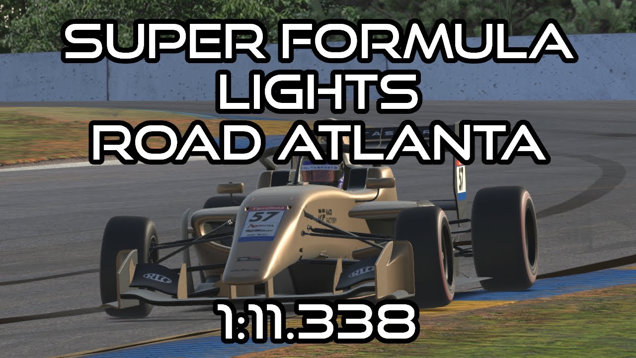 iRacing Super Formula Lights 24S2 - Week 3: Road Atlanta Hotlap - YouTube