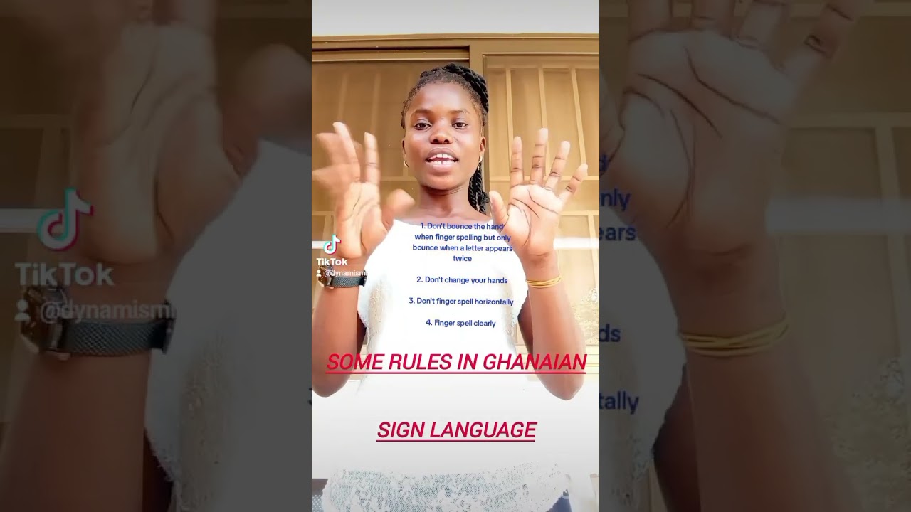 Some Rules in Ghanaian Sign Language - Welcome to Roots Afrikiko