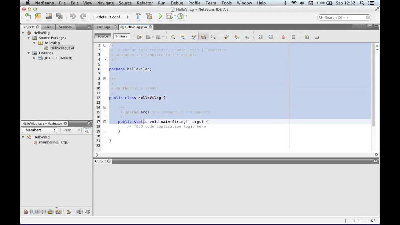Java programozás - A Netbeans alapjai 1 - YouTube