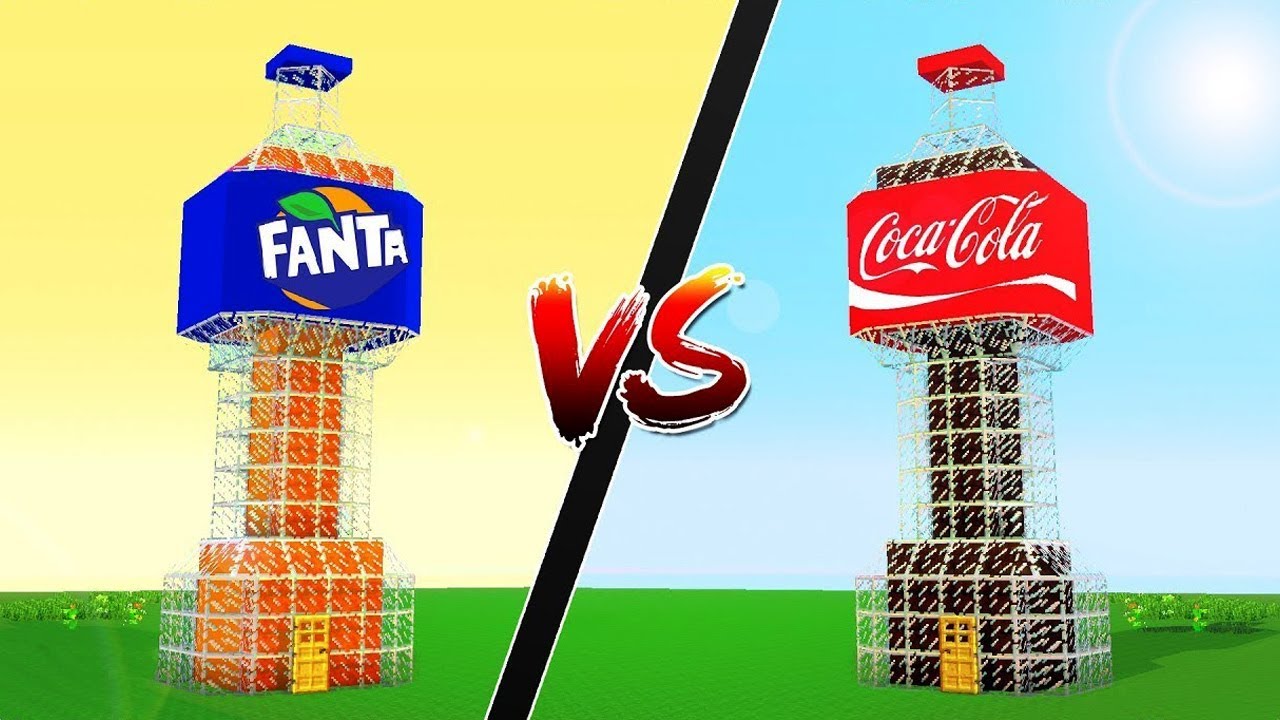 COCA COLA EV VS FANTA EV (Minecraft) - YouTube