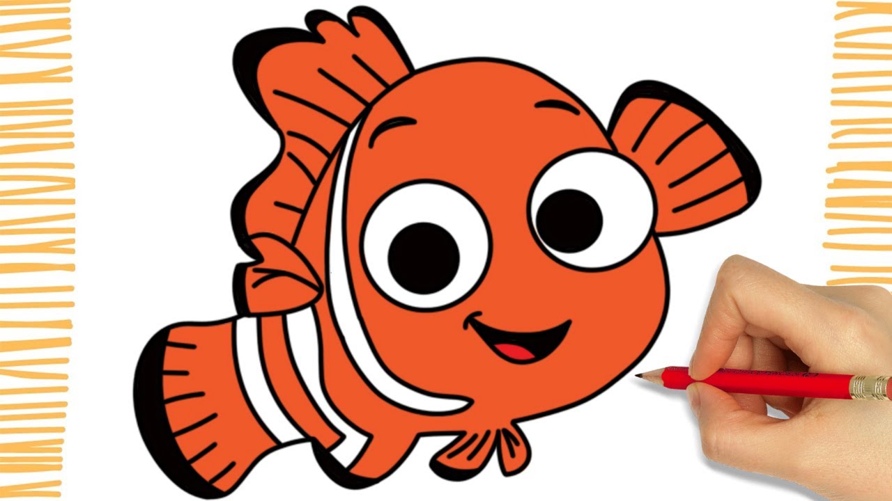 How To Draw NEMO I Easy - YouTube
