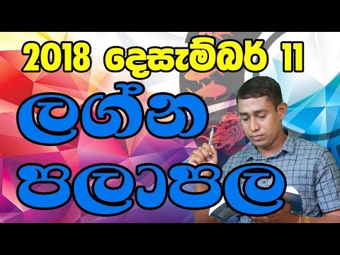 Daily Horoscope | 2018.12.11 | Lagna Palapala