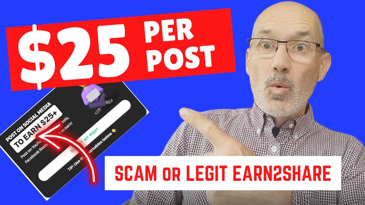 Earn2Share Review $25 Per Post Scam or Legit The Truth Revealed - YouTube
