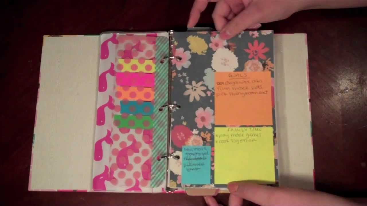 Planner Tour // DIY Affordable Agenda - YouTube
