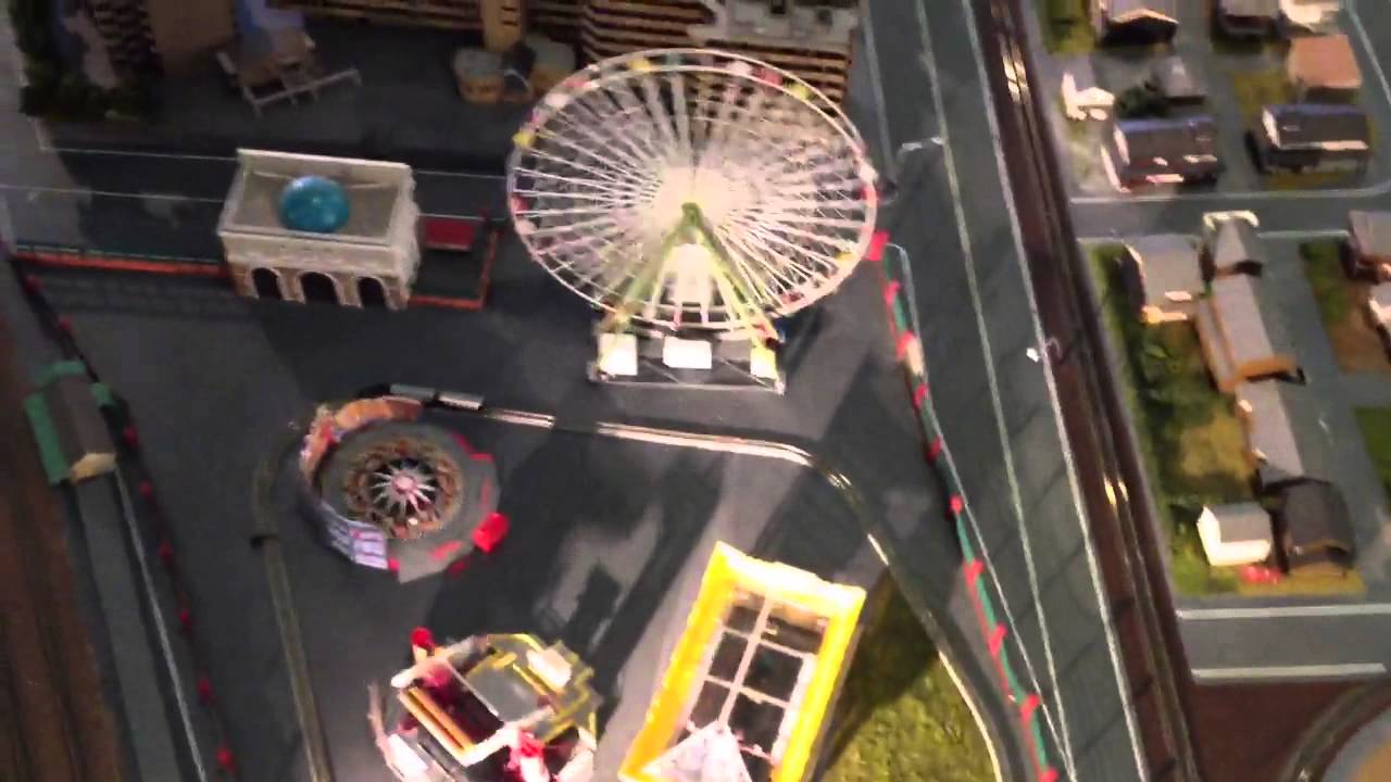 Kyoto Model Railway Diorama - aerial view - YouTube