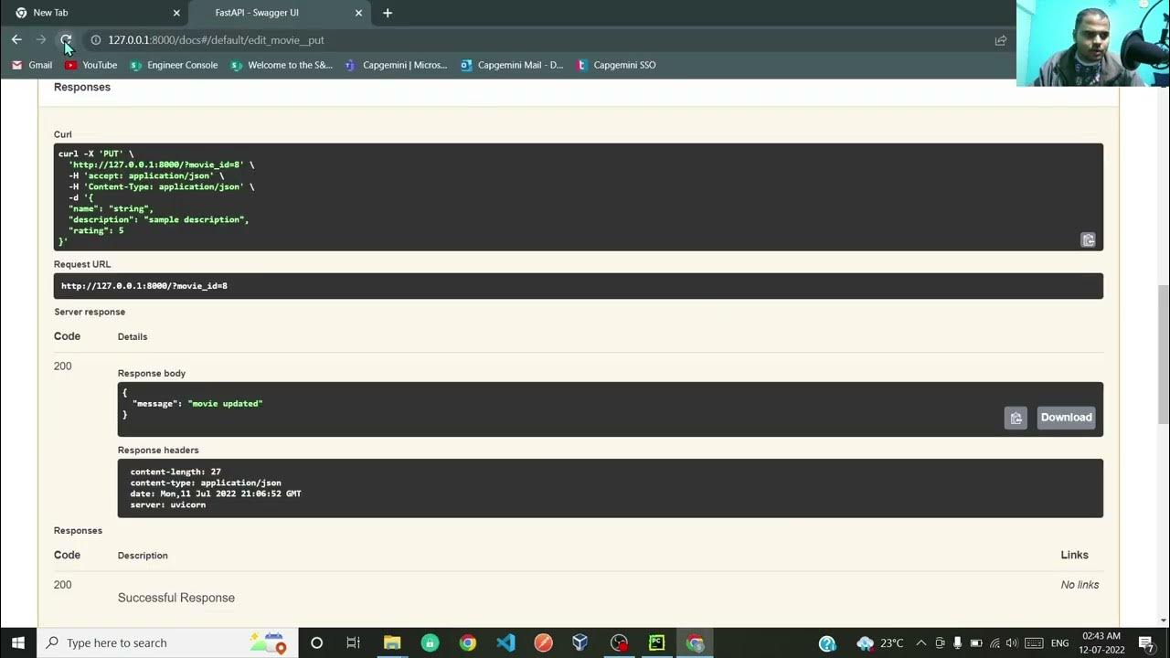FastAPI Tutorial 4: Use Custom Status and HTTP Exception Handling in FastAPI - YouTube