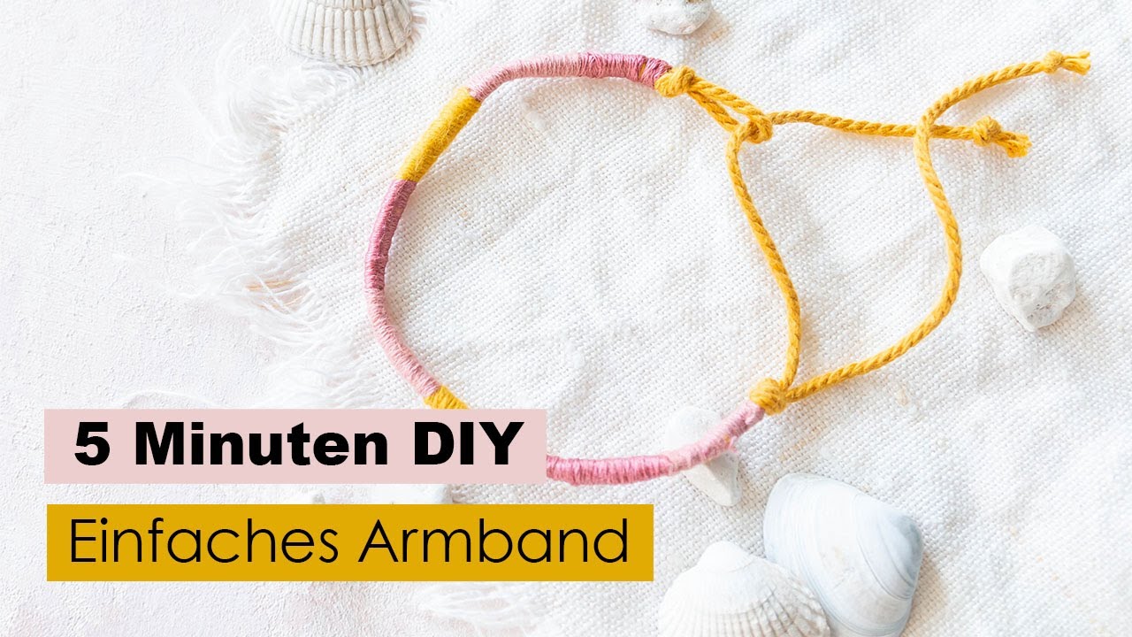 Armband selber machen 💕| 5 Minuten DIY - YouTube