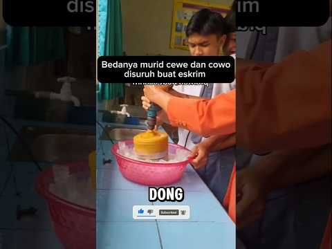 Ketika cowo disuruh bikin eskrim putar🤓