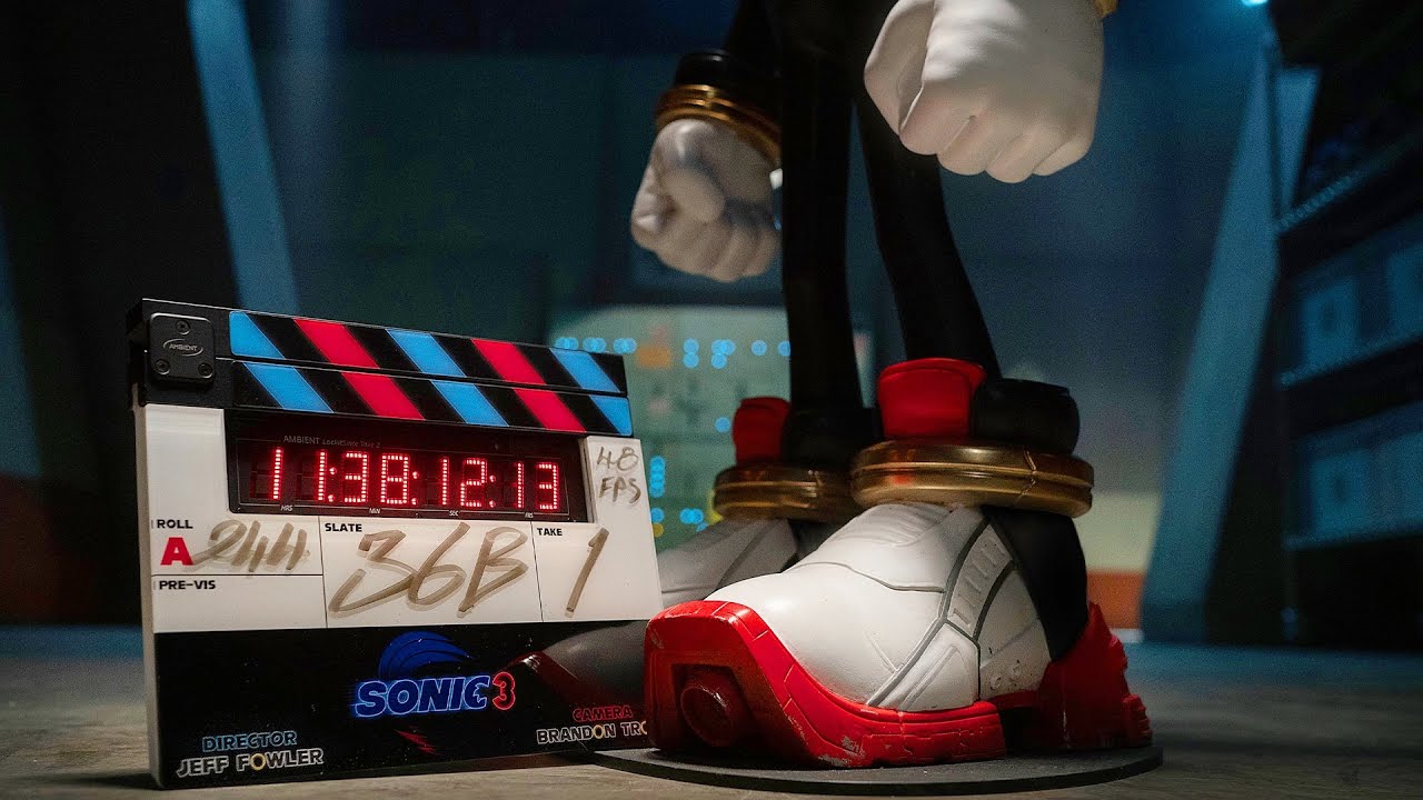 SONIC MOVIE 3 SHADOW FIRST LOOK REVEALED!! [NEW LOGO] - YouTube