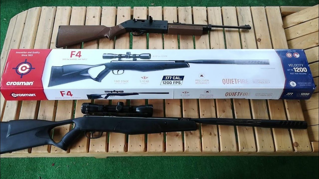 #CrosmanF4 #Airrifle Crosman F4 .177 Pellet Air Rifle - YouTube