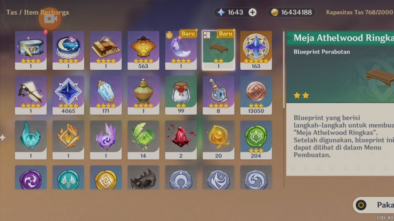 Genshin Impact : Cara Mendapatkan Blueprint Perabotan Meja Athelwood ...