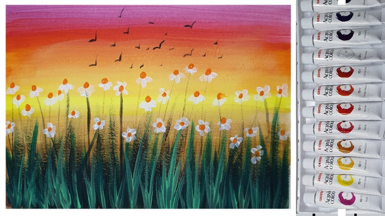 CAT AKRILIK GREEBEL DAN CARA MELUKIS PALING MUDAH , COCOK UNTUK PEMULA ...