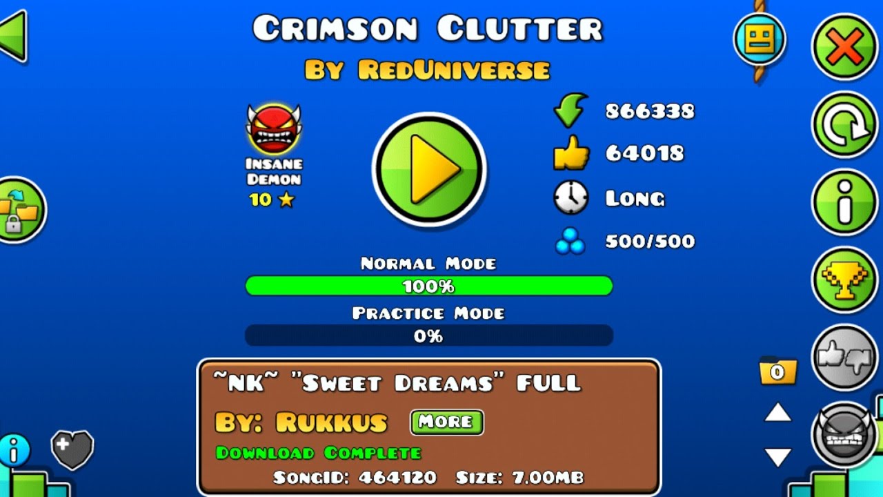 Crimson Clutter By RedUniverse 100% | Geometry Dash - YouTube