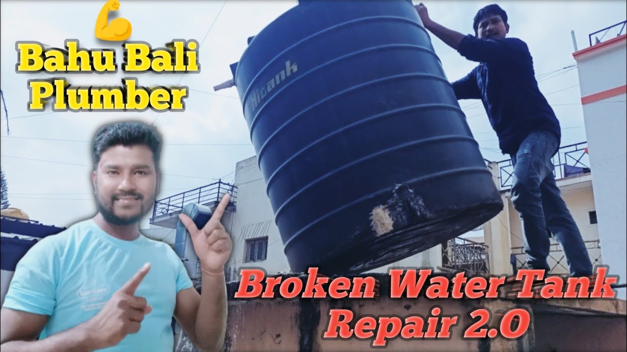 How To Repair Cracked Water Tank Finally Revealed ! - YouTube