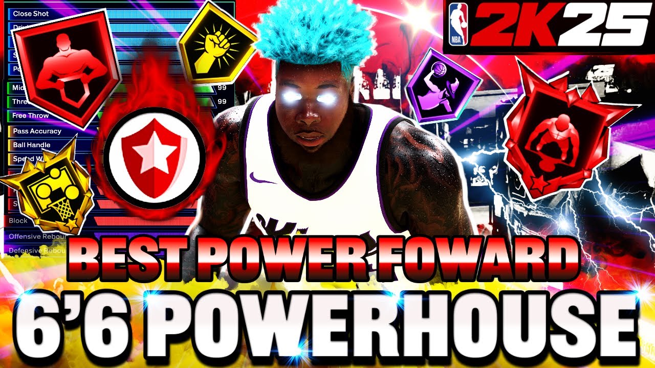 The Ultimate 6'6 PF Build in Nba 2k25 (The Multiverse Zion Build) # ...