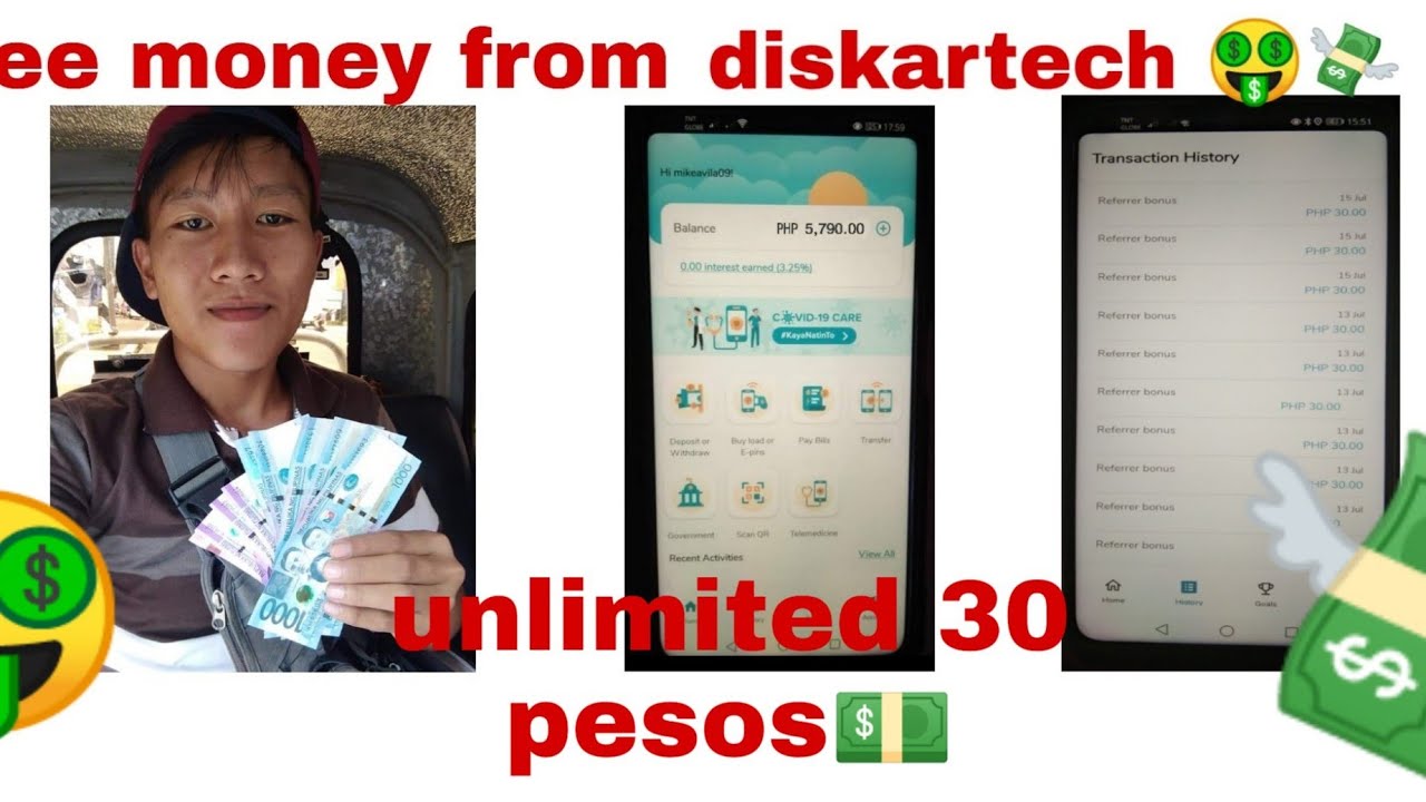 DISKARTECH RCBC CARDLESS WITHDRAWAL (TUTORIAL) UNLIMITED FREE 30 PESOS ...