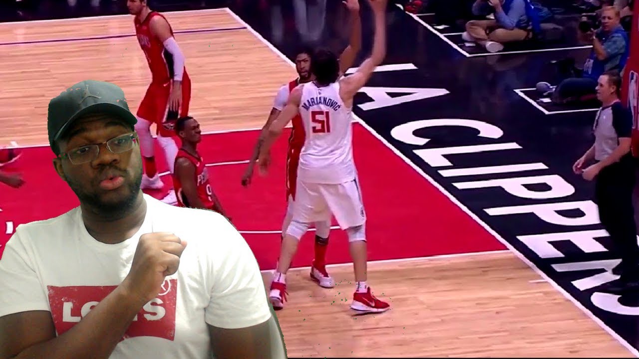 Anthony Davis Gets Bullied By Boban Marjanovic! REACTION!!! - YouTube