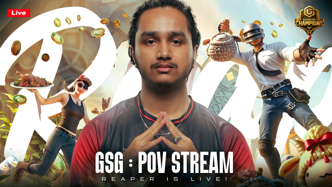 GSG COC S2 Quarter Finals POV Live | 4MReaper #bgmi - YouTube