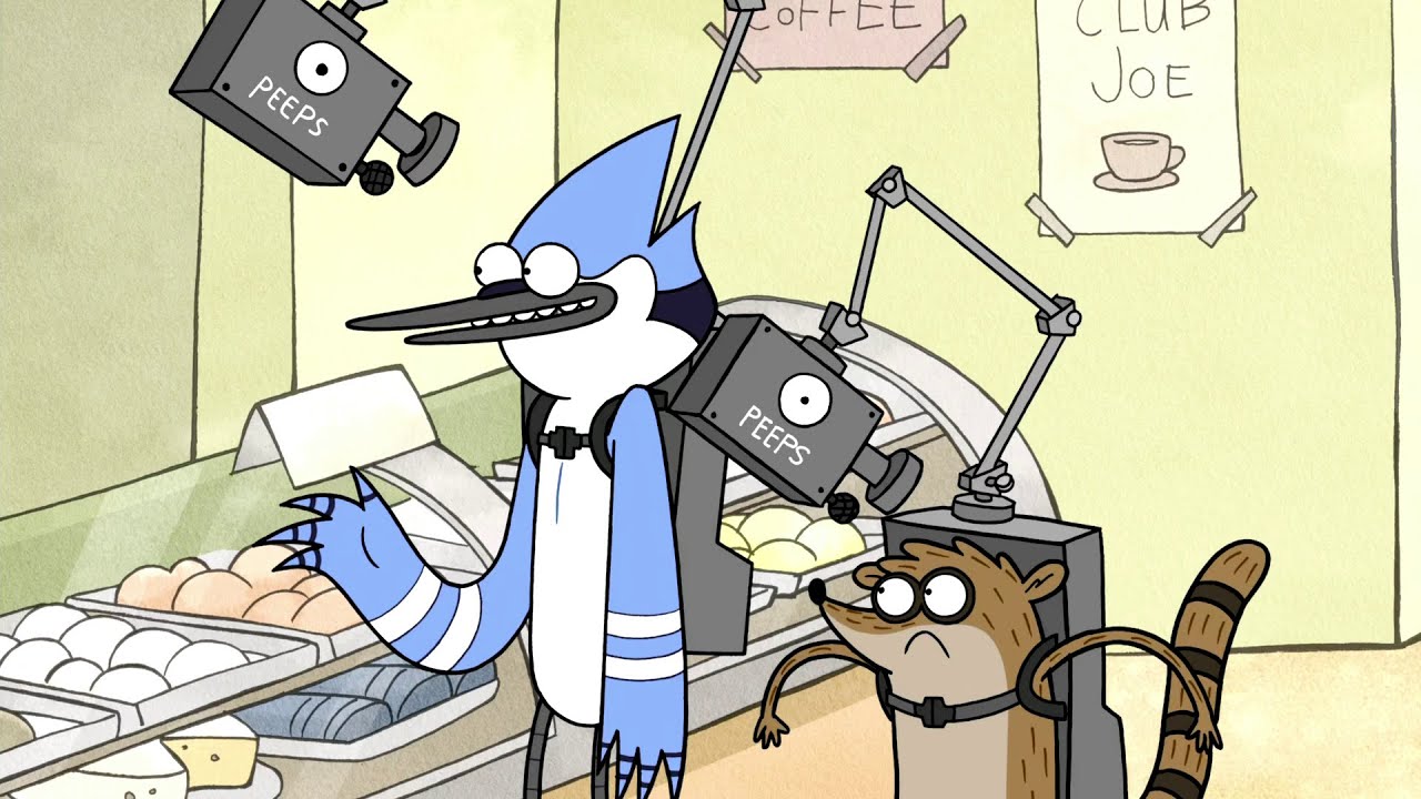 Regular Show - Mordecai And Rigby Wearing Cameras - YouTube